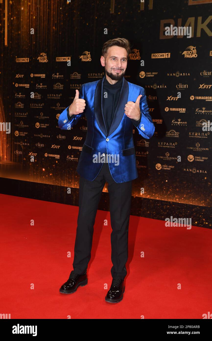 Moscow Region. Andrey Razygraev at the 'Victoria - 2022' Russian National Music Award ceremony ...