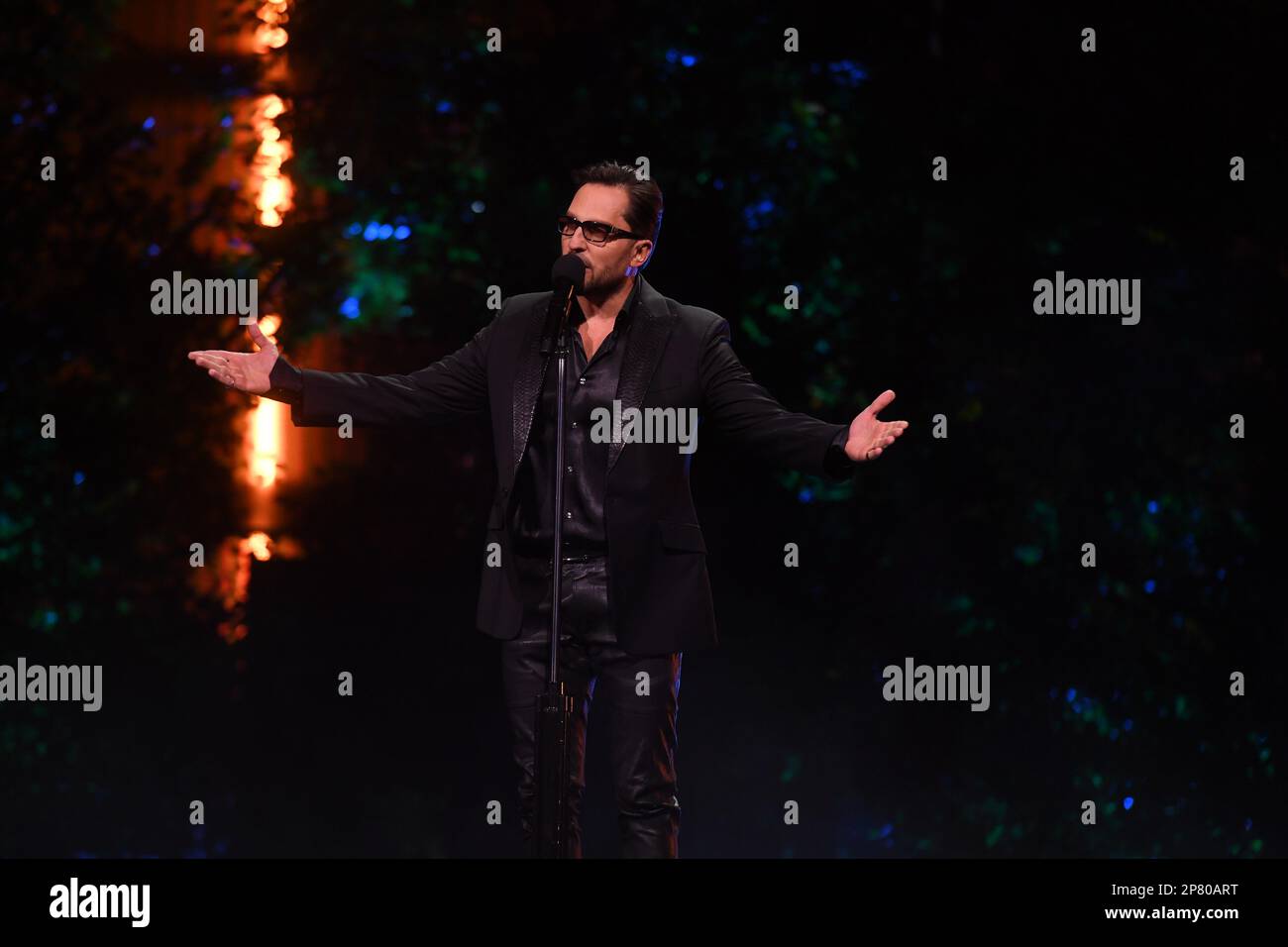 Moscow Region. Singer Artur Pirozhkov (Alexander Revva) at the Victoria 2022 Russian National ...