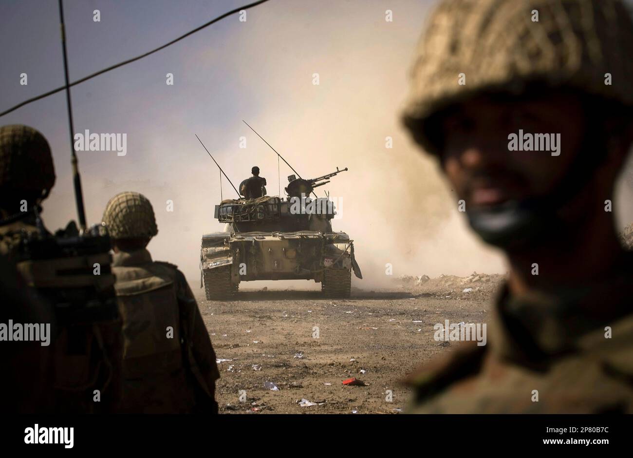 FILE - This Oct. 25, 2008 file photo shows a Pakistani armored vehicle ...