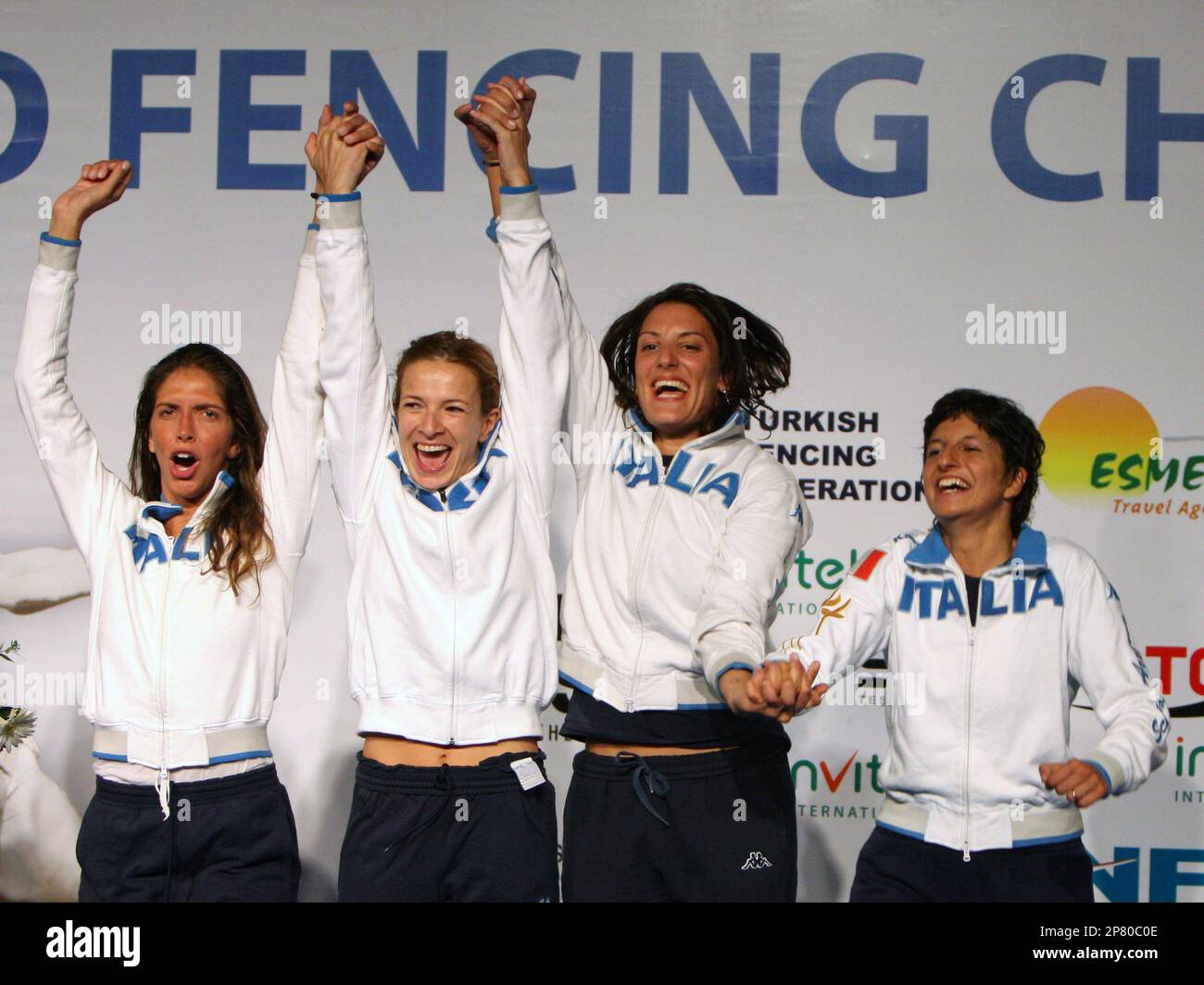World Fencing gold medallist in the Women's Epee Italian team, from ...