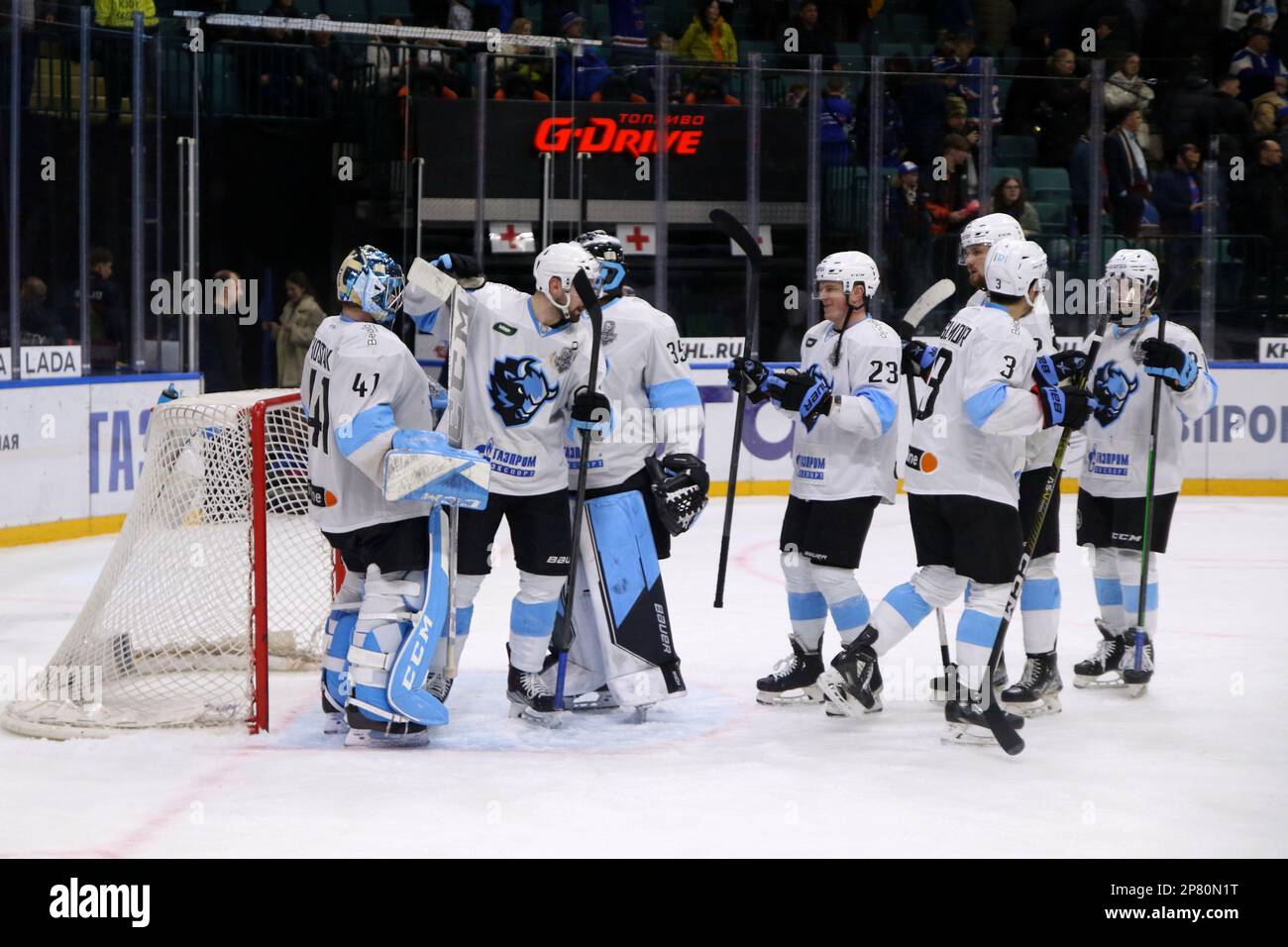 Dinamo Hockey Club player, Konstantin Shostak (No.41) seen in action ...