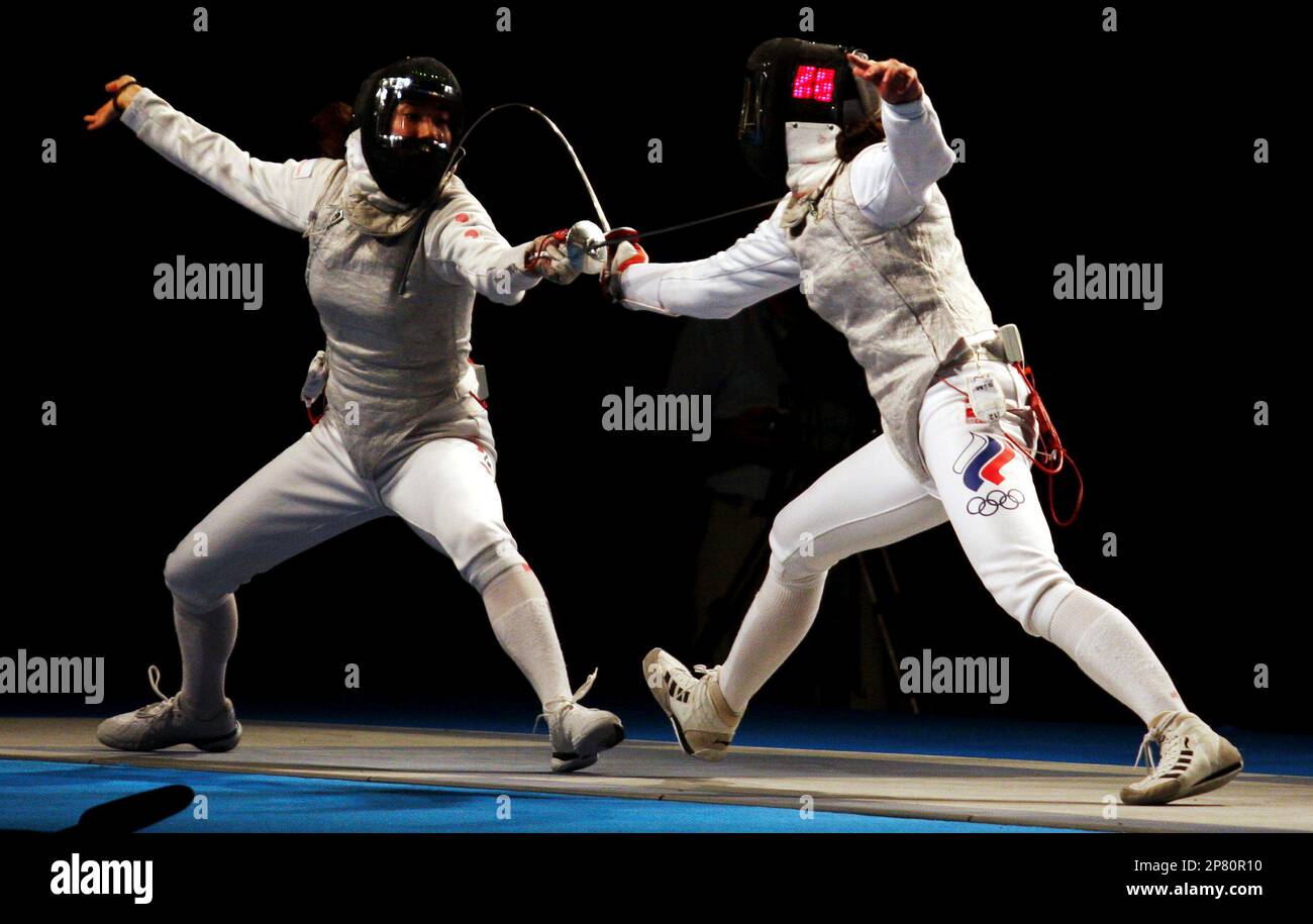 Russia's Aida Shanaeva, left, and South Korea's Hee Sook Jeon, right ...