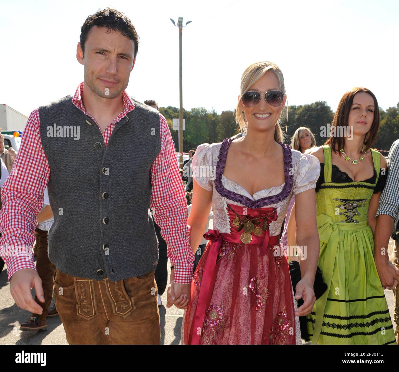 FC Bayern Munich soccer player Mark van Bomme and his wife Andra ...