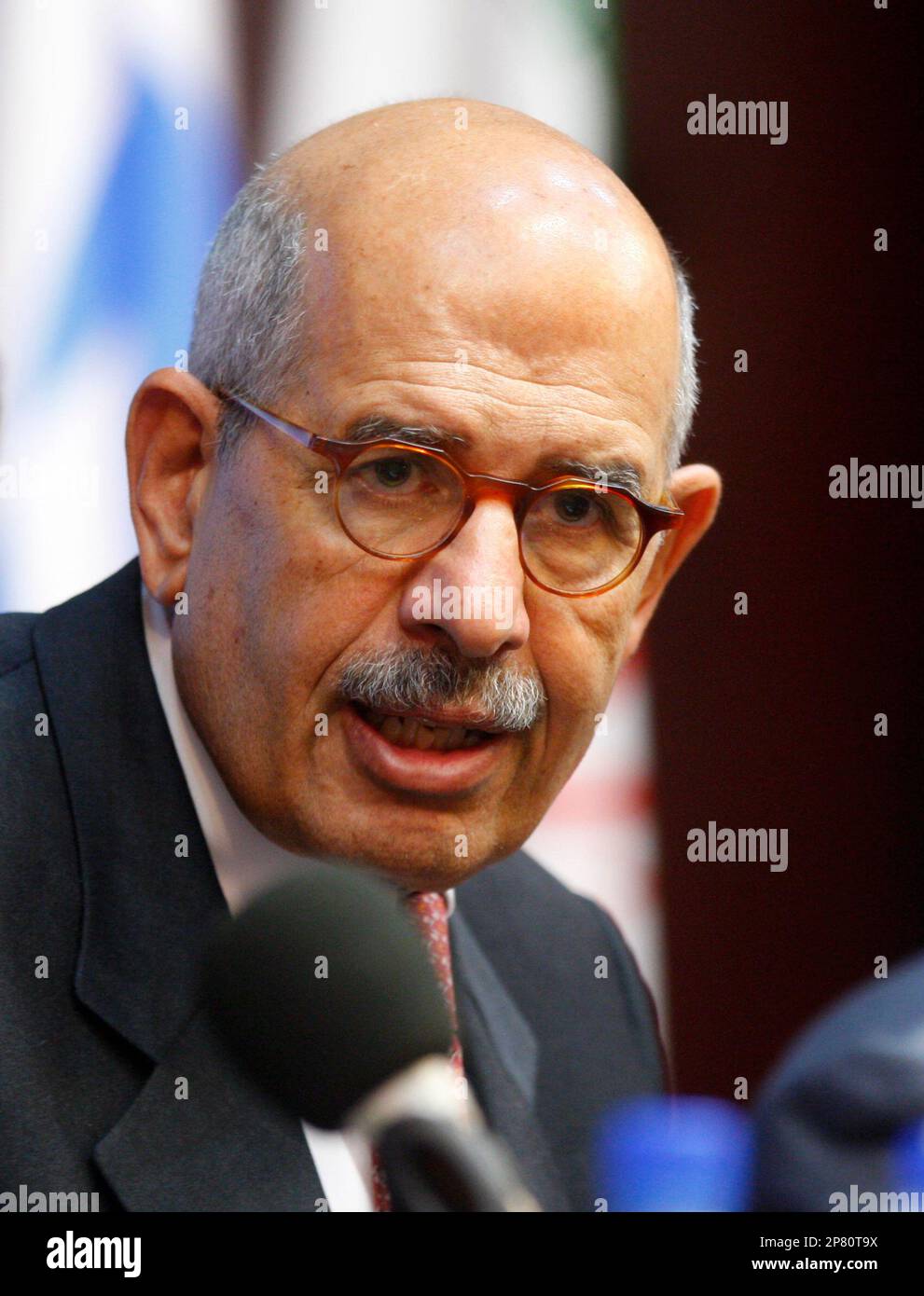 Head of the International Atomic Energy Agency, Mohamed ElBaradei ...