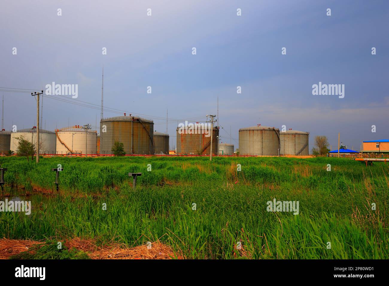 The oil tank Stock Photo - Alamy
