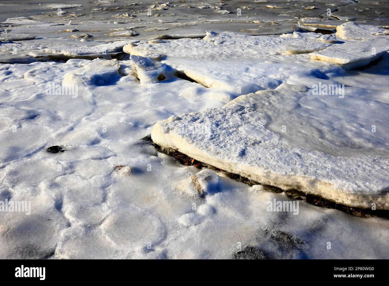 The winter sea ice Stock Photo - Alamy