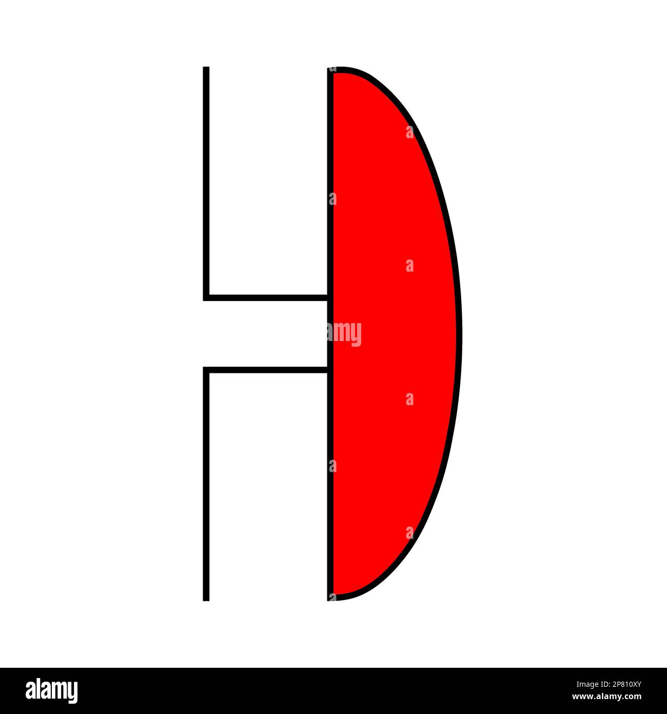 International Maritime Organization (IMO) sign, illustration. Bell fire ...