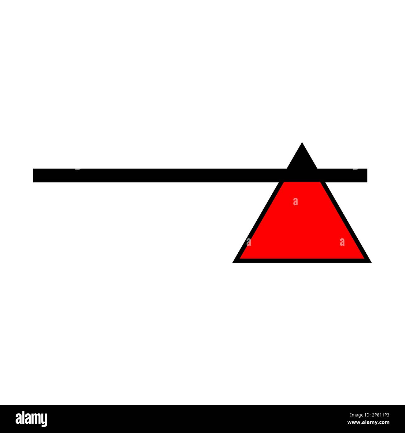 International Maritime Organization (IMO) sign, illustration. Fire axe ...