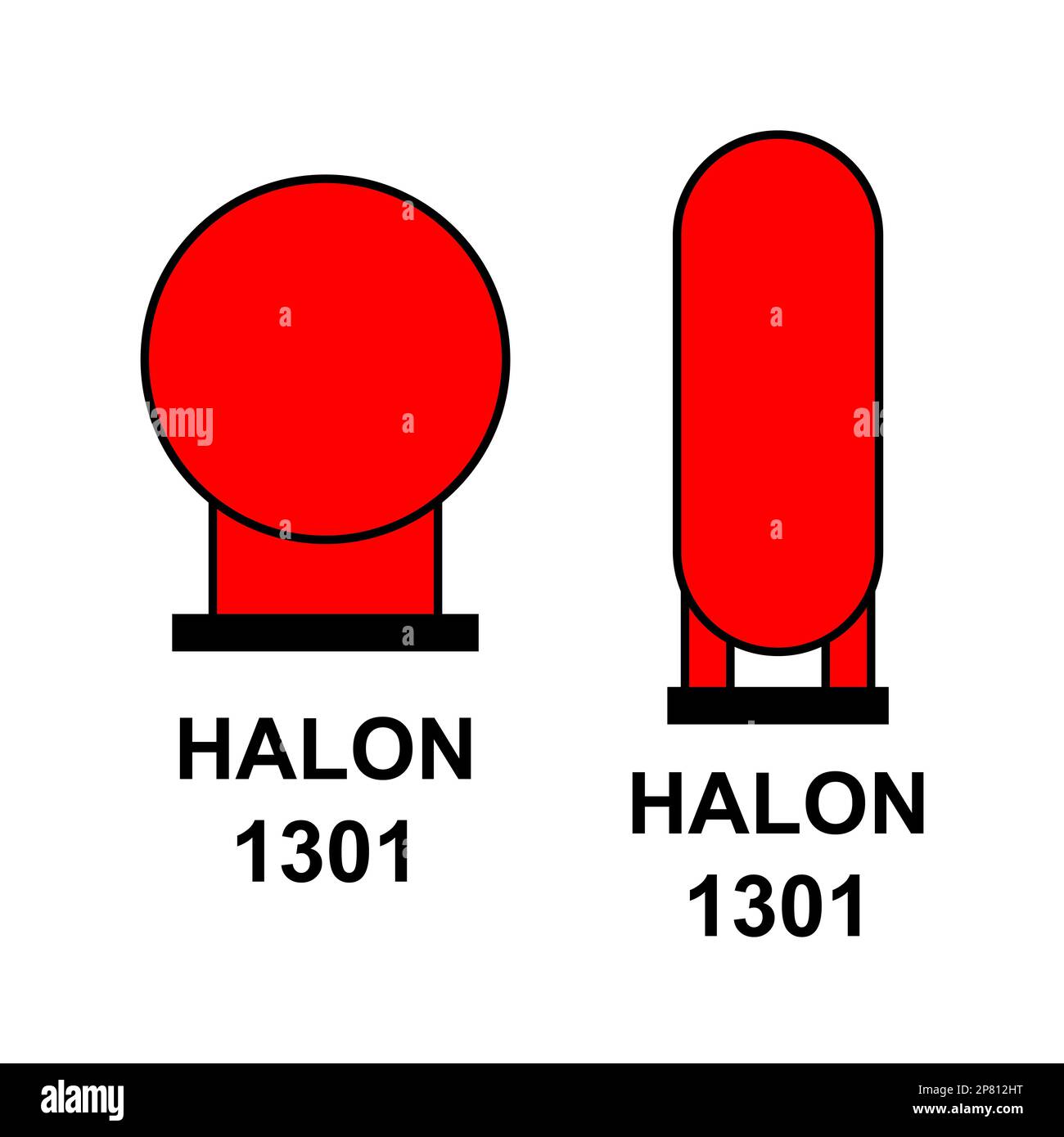 International Maritime Organization (IMO) sign, illustration. Halon ...