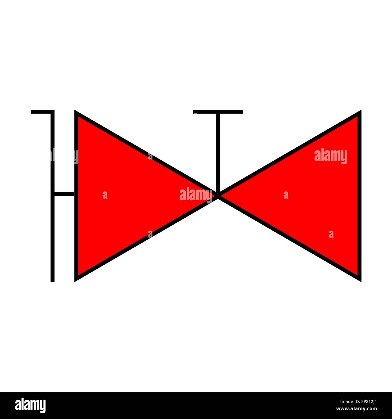 International Maritime Organization (IMO) sign, illustration. Fire main ...