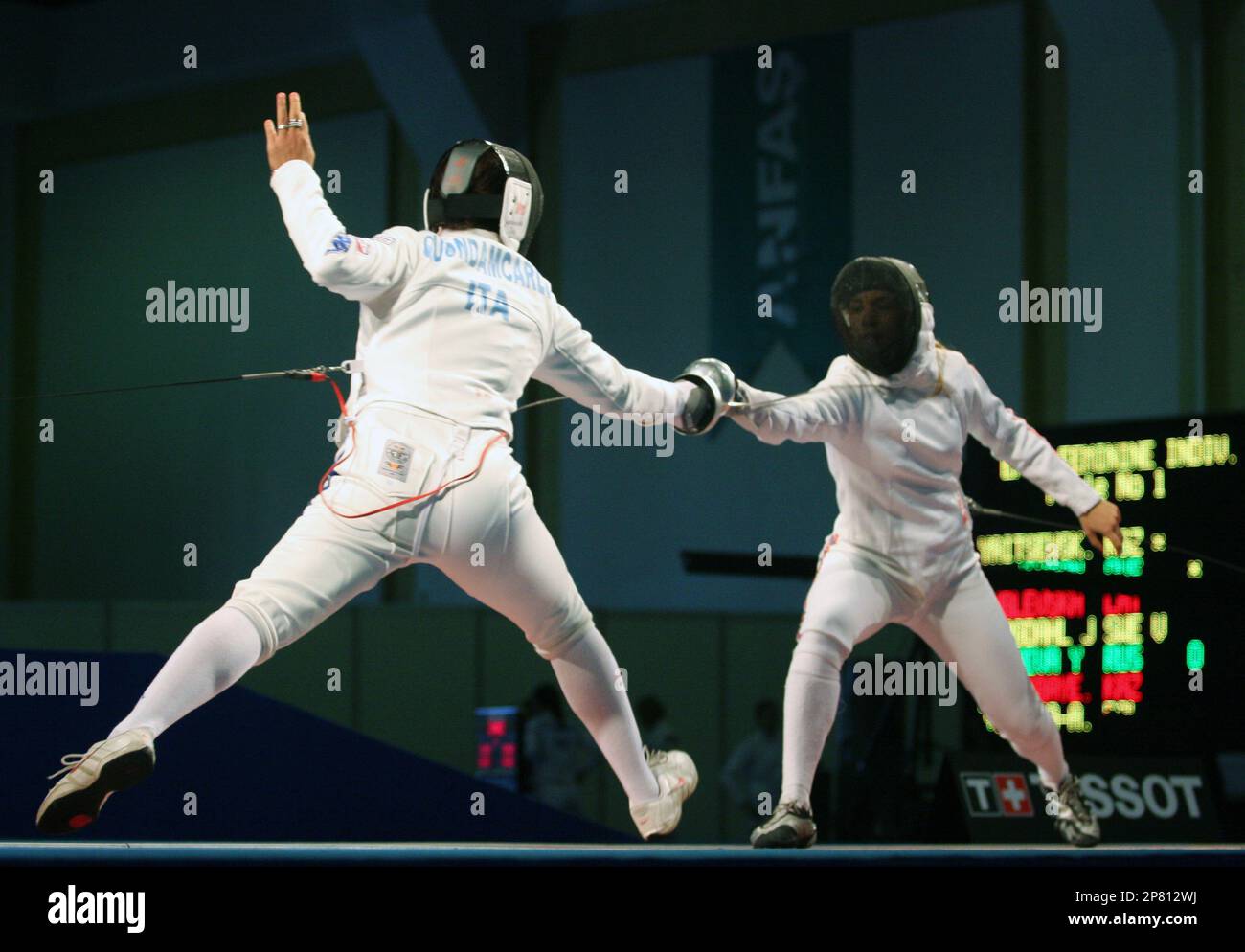 Francesca Quonamcarlo of Italy, left, and Elisa Albini of Britain ...