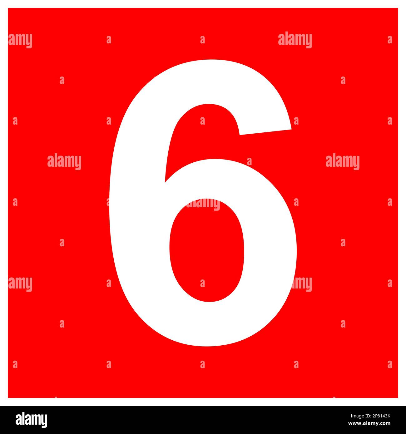 International Maritime Organization (IMO) sign, illustration. Number "6 ...