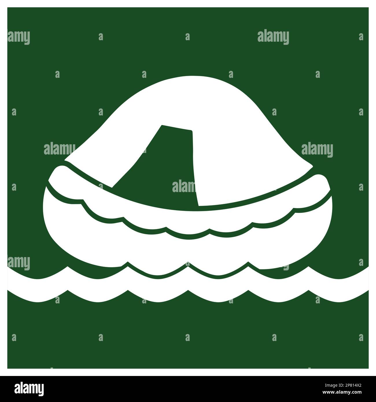 International Maritime Organization (IMO) sign, illustration. Rescue ...