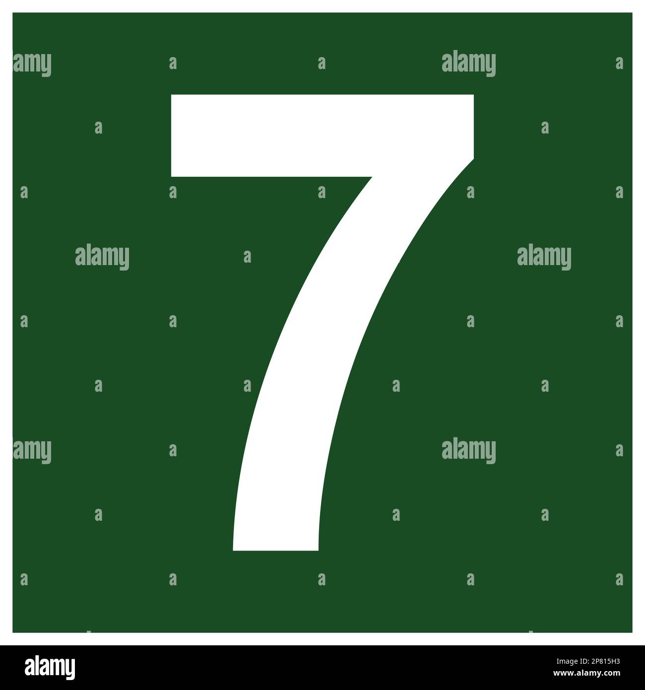 International Maritime Organization (IMO) sign, illustration. Number "7 ...