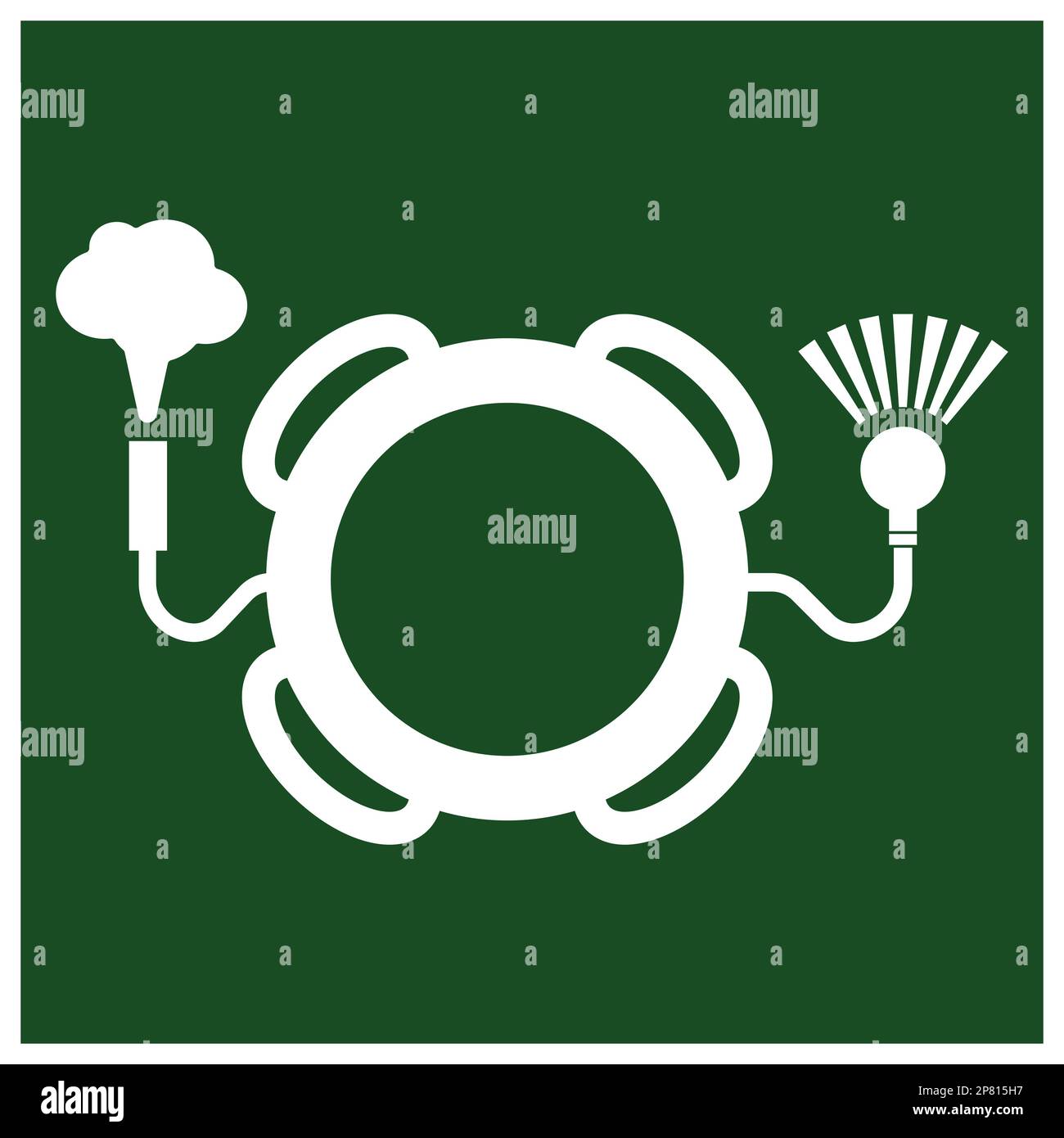 International Maritime Organization (IMO) sign, illustration. Lifebuoy ...