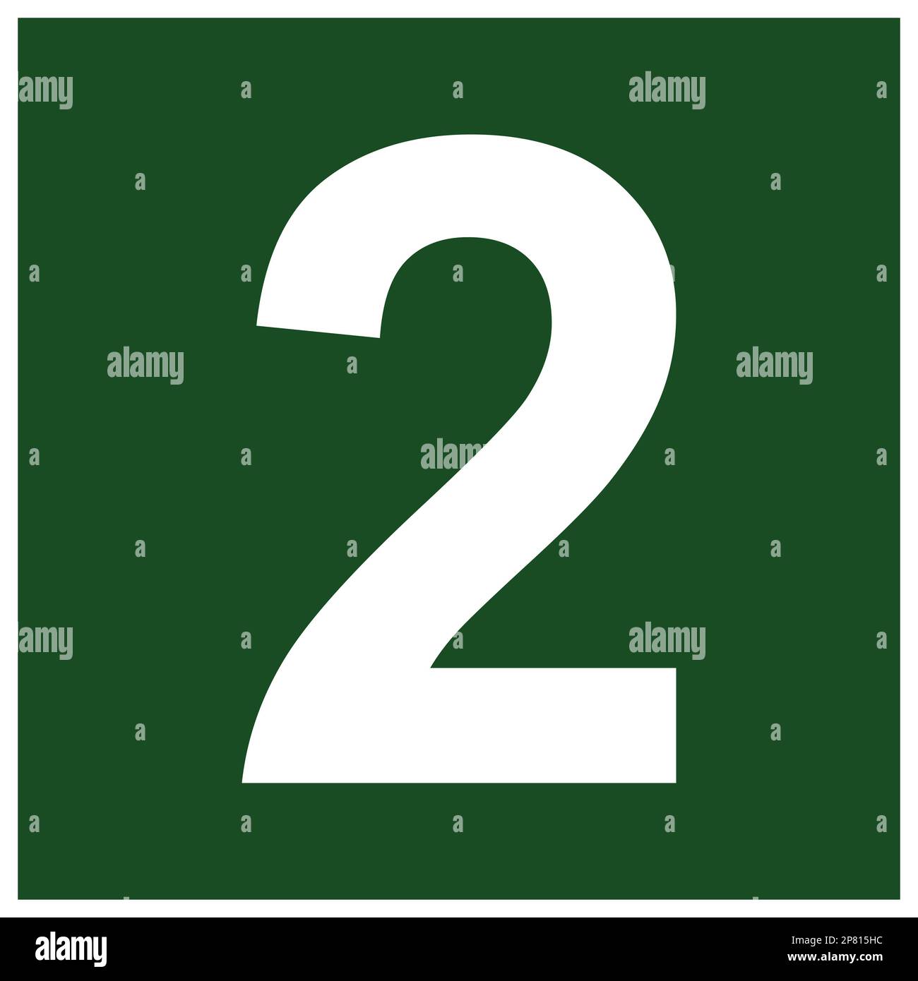 International Maritime Organization (IMO) sign, illustration. Number "2 ...