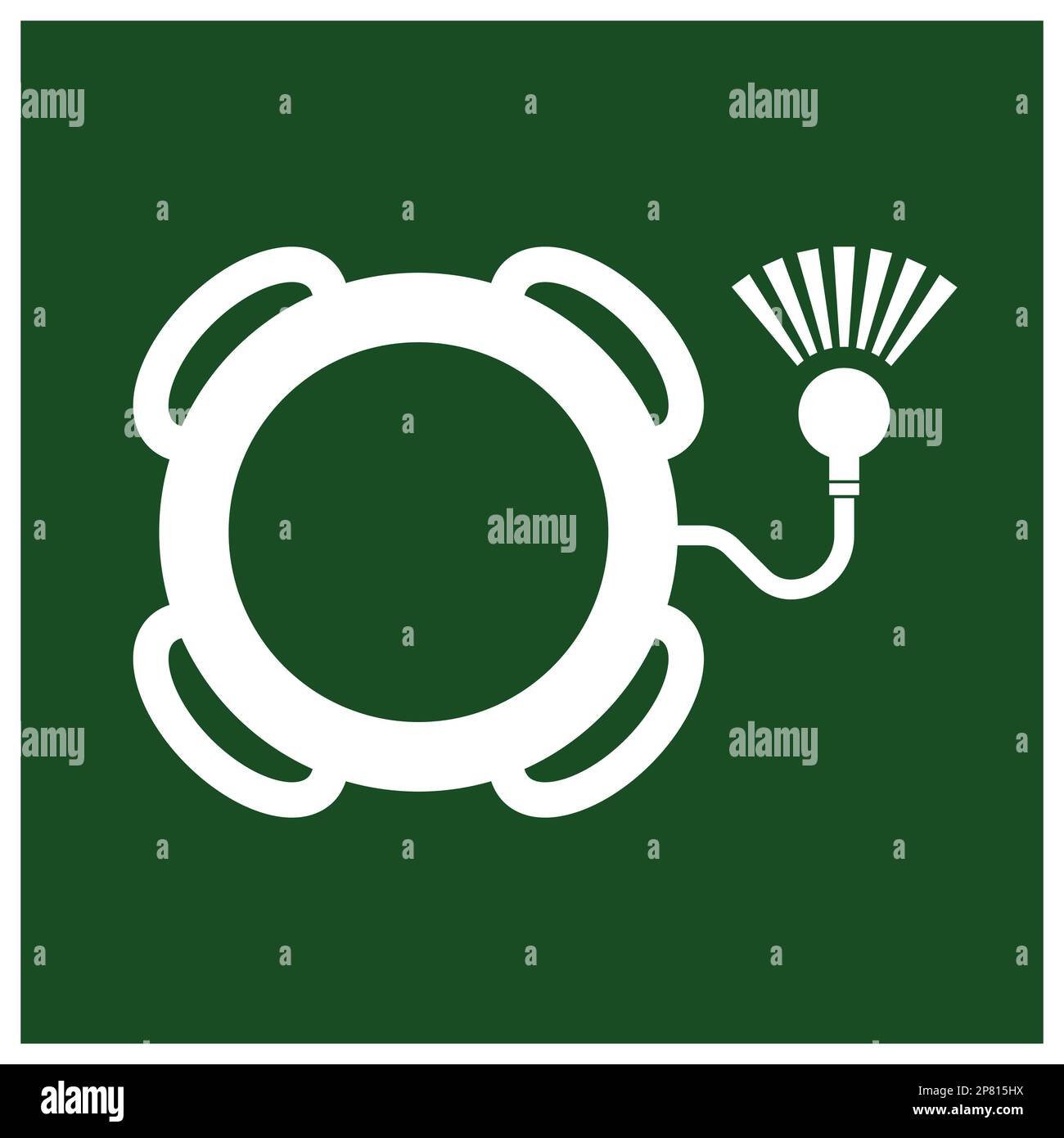 International Maritime Organization (IMO) sign, illustration. Lifebuoy ...