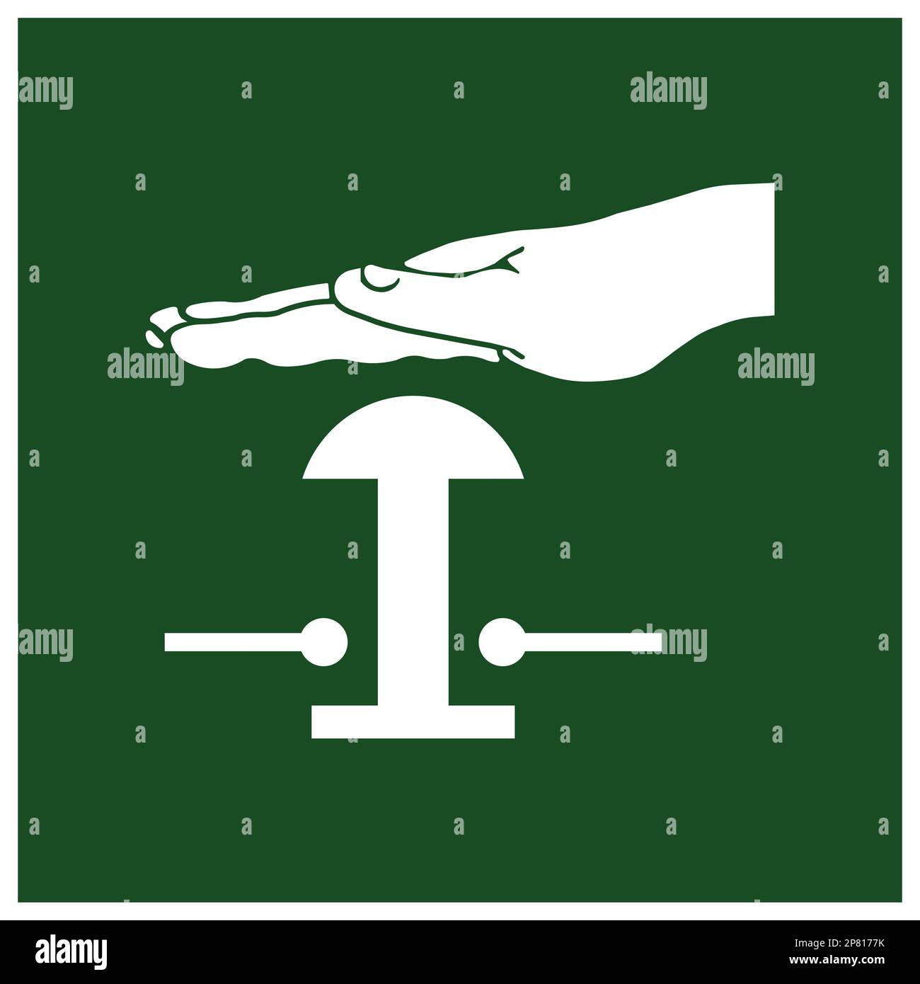 International Maritime Organization (IMO) sign, illustration. Emergency ...