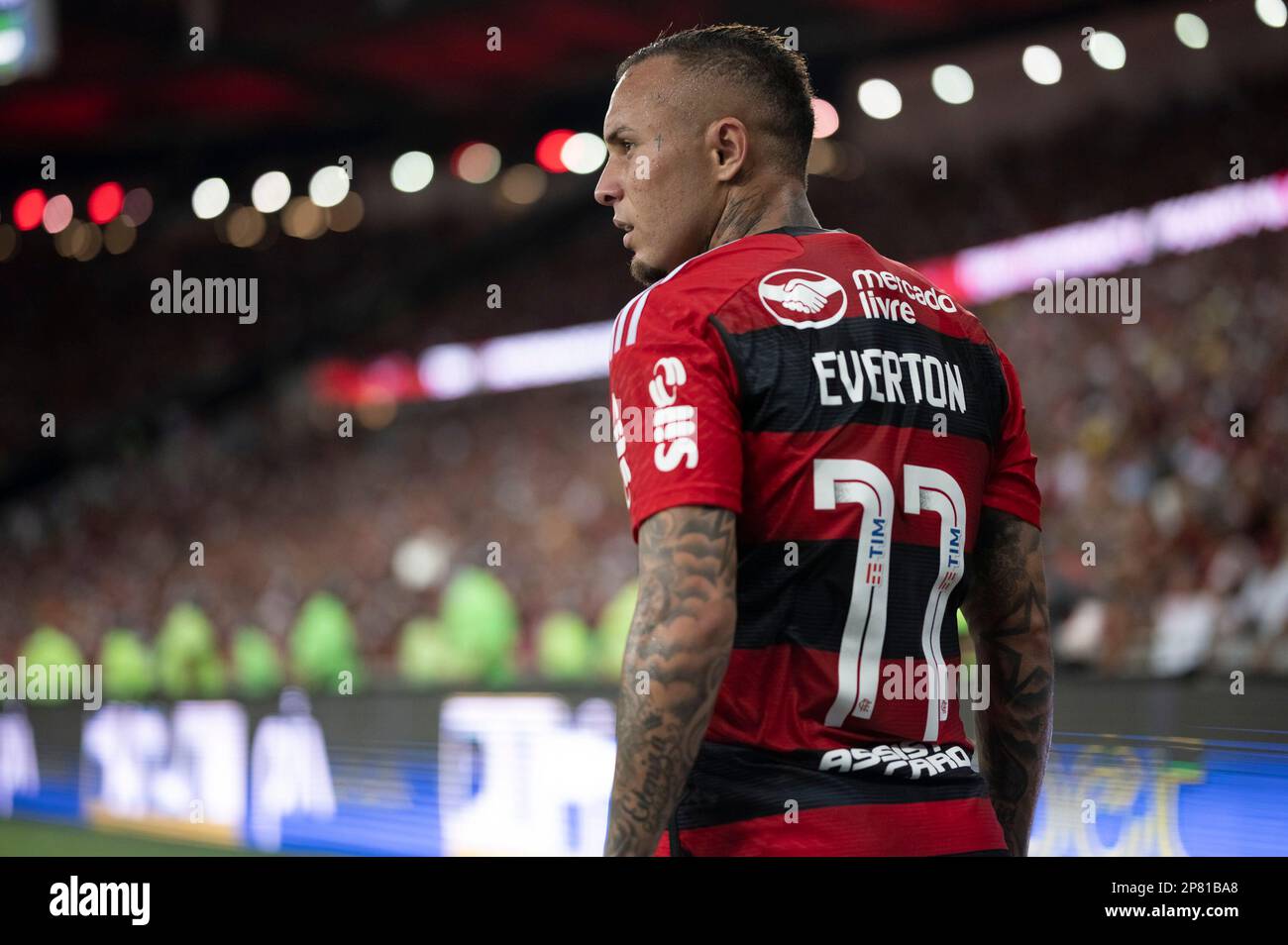 RJ - Rio de Janeiro - 03/08/2023 - CARIOCA 2023, FLAMENGO X FLUMINENSE - Everton Cebolinha ...