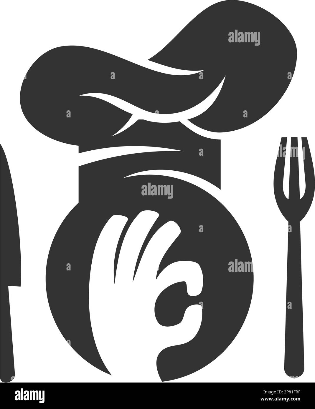 chef logo template Icon Illustration Brand Identity.Isolated and flat ...