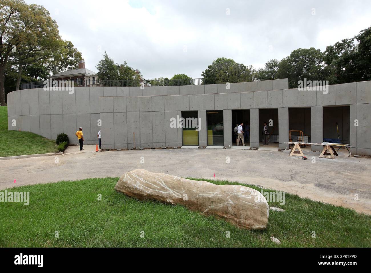 The exterior of Conservation Hall at the Governors Mansion in Nashville ...