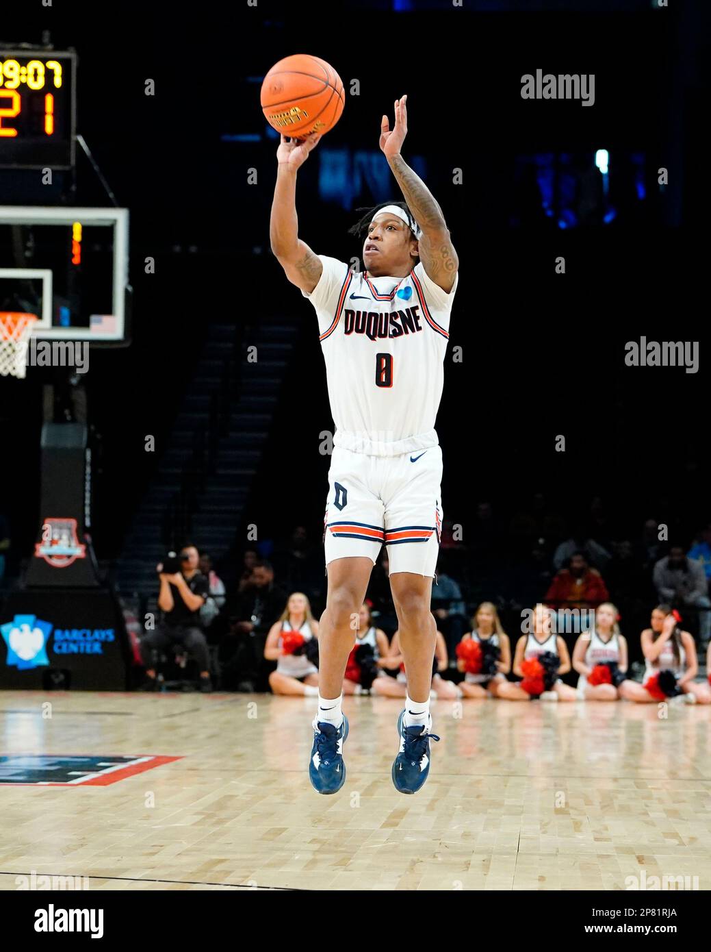 BROOKLYN, NY - MARCH 08: d8 shoot a three point jump shot during the ...