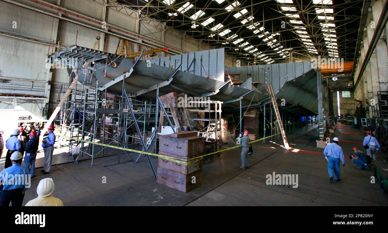 The hull of Washington state's first new ferry to be built in over a ...