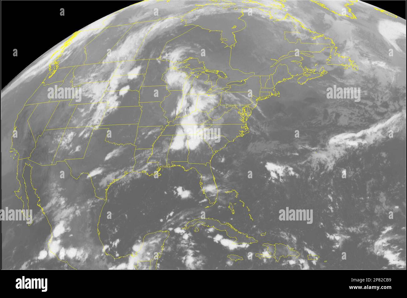 This NOAA satellite image taken Monday, Sept. 21, 2009 at 1:30 a.m. EDT ...