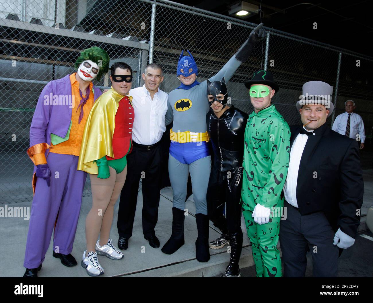 New York Yankees rookie players and support personnel dressed as Batman ...
