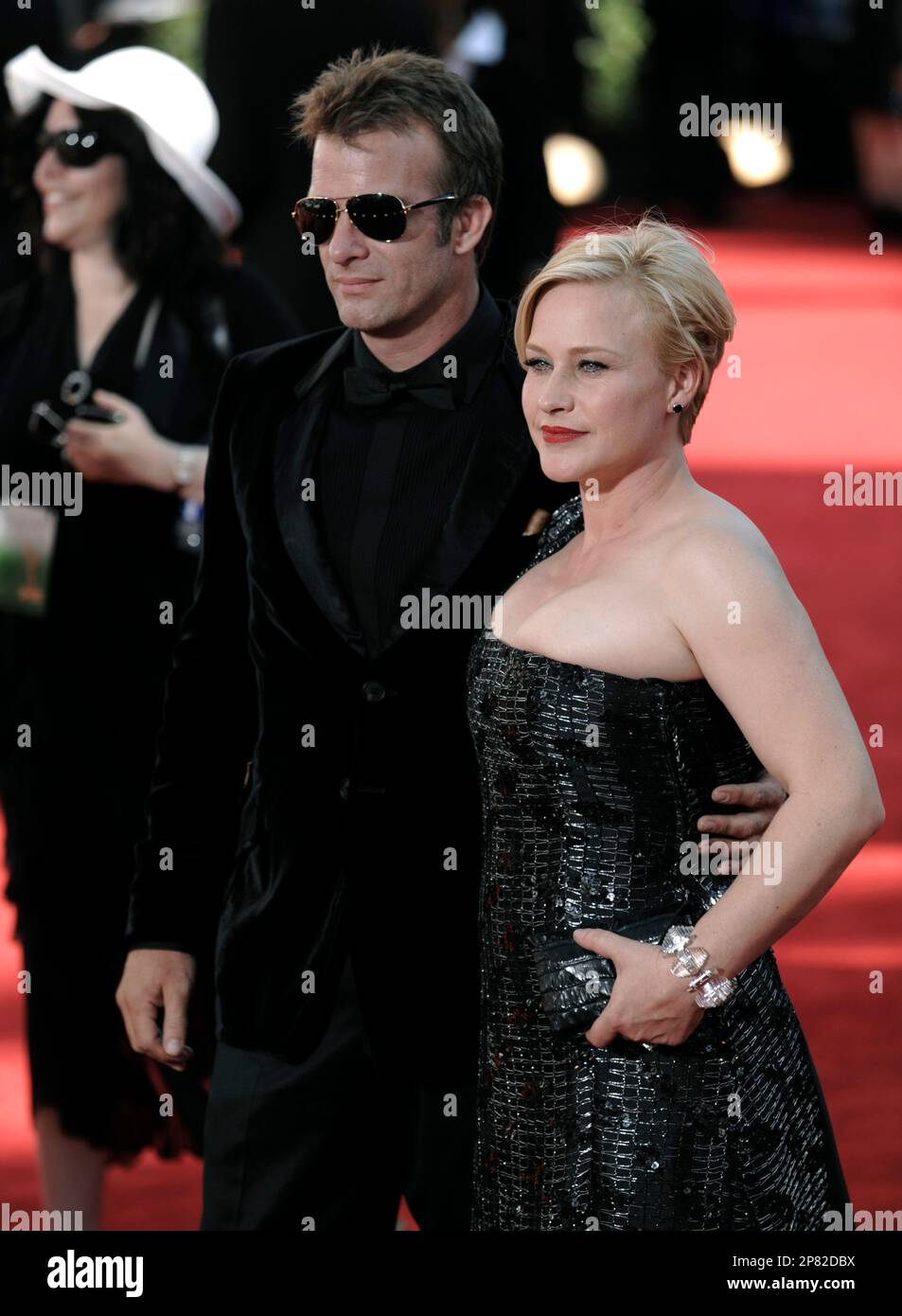 Patricia Arquette and Thomas Jane arrive at the 61st Primetime Emmy ...