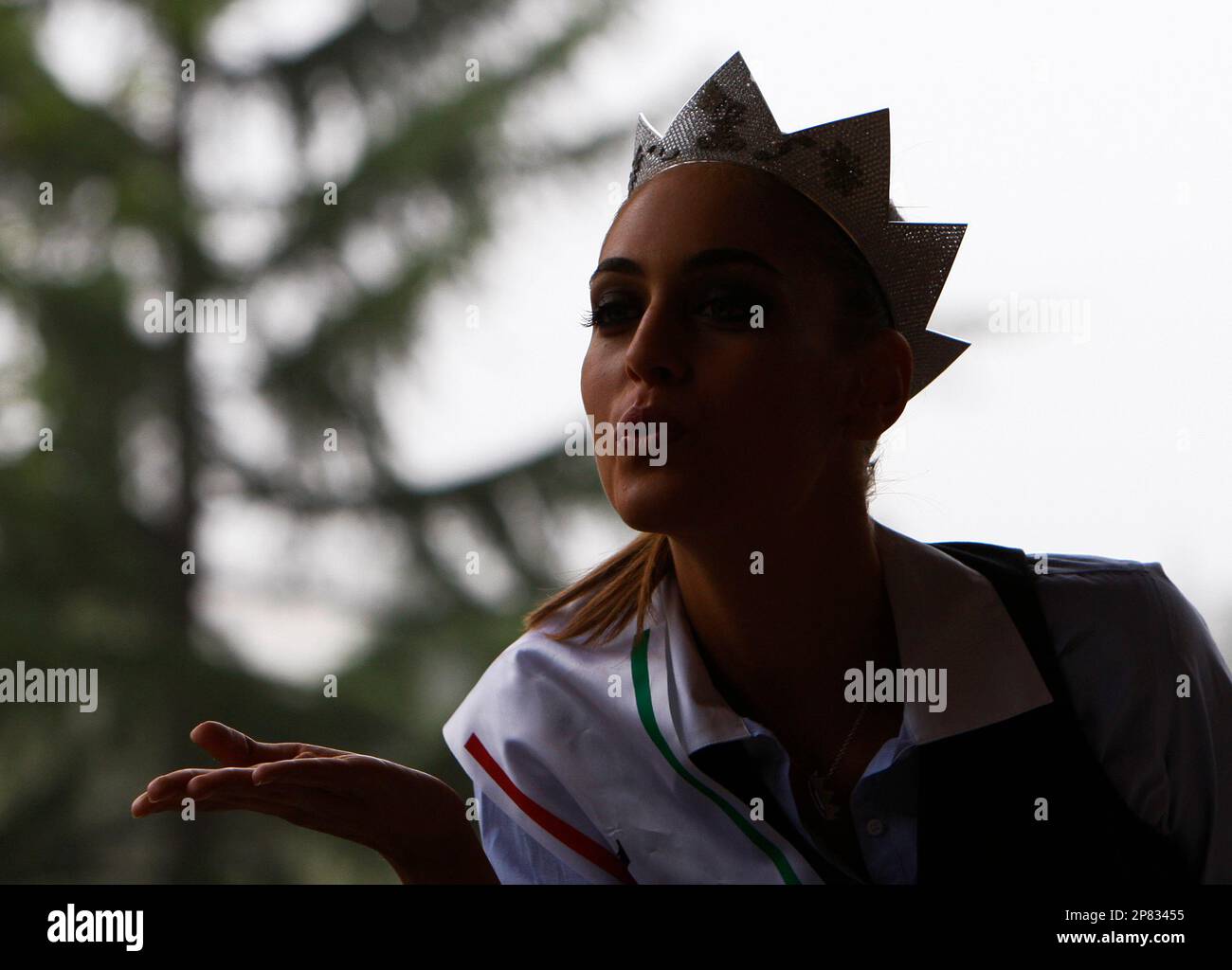 Miss Italia (Miss Italy) 2009 Maria Perrusi poses during a photo call ...