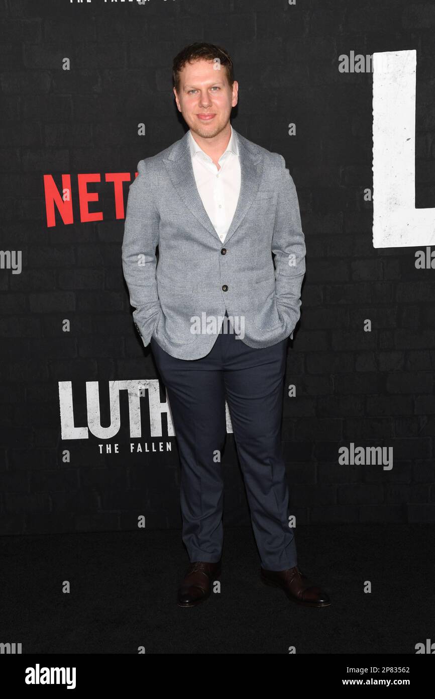Thomas Coombes attends the 'Luther: The Fallen Sun' film premiere at ...