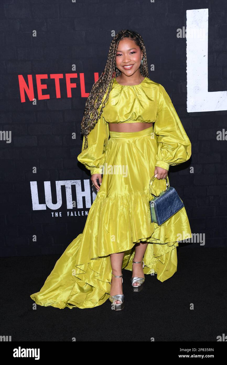 Laya DeLeon Hayes attends the 'Luther: The Fallen Sun' film premiere at ...
