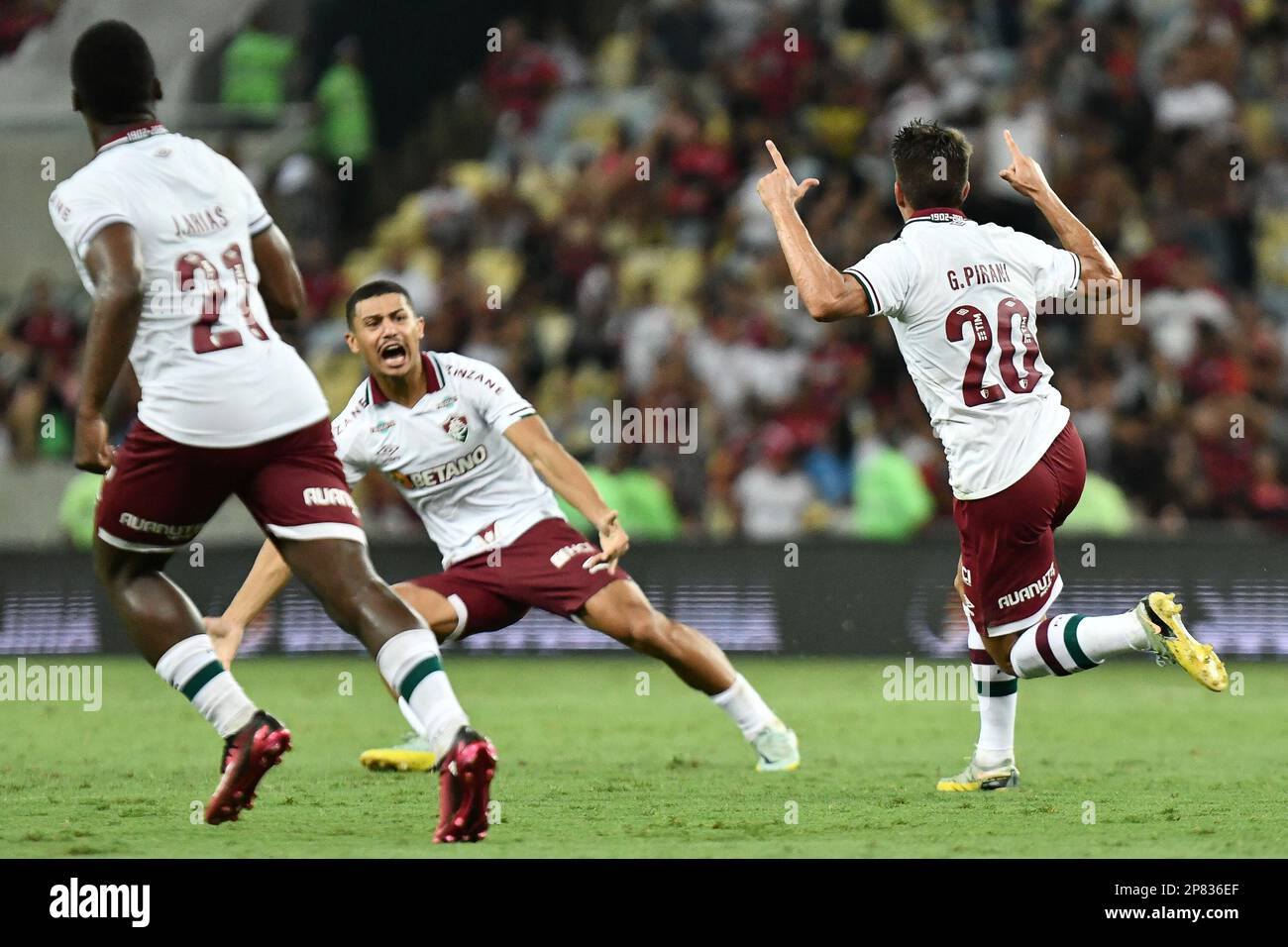 Rio de Janeiro, Brazil, 08th Mar, 2023. Gabriel Pirani of Fluminense ...