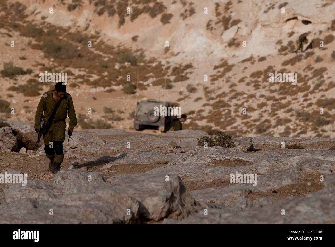 The Israeli military carries out searches at the crash site of a F-16 ...