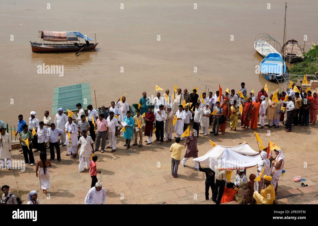 Hindus and Muslims participate in a 'Save the River Ganges' rally in ...