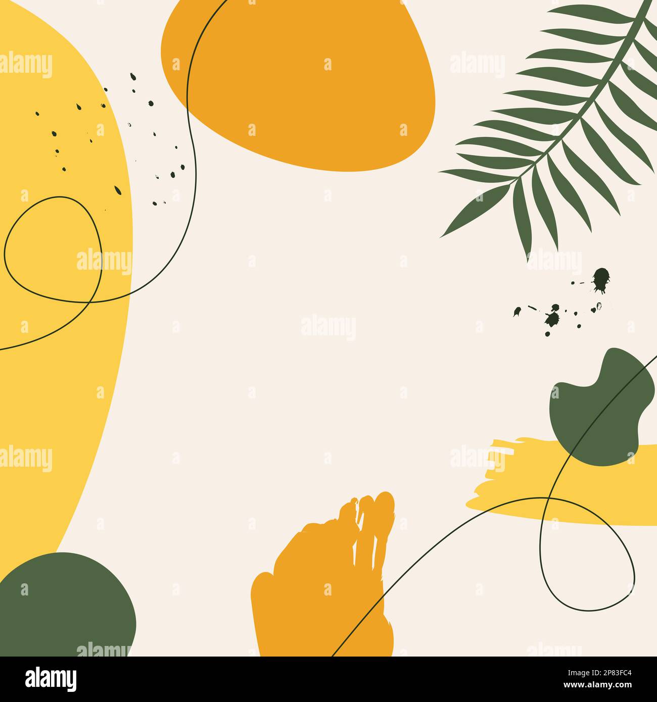 Abstract square templates with geometric shapes. Good for social media ...