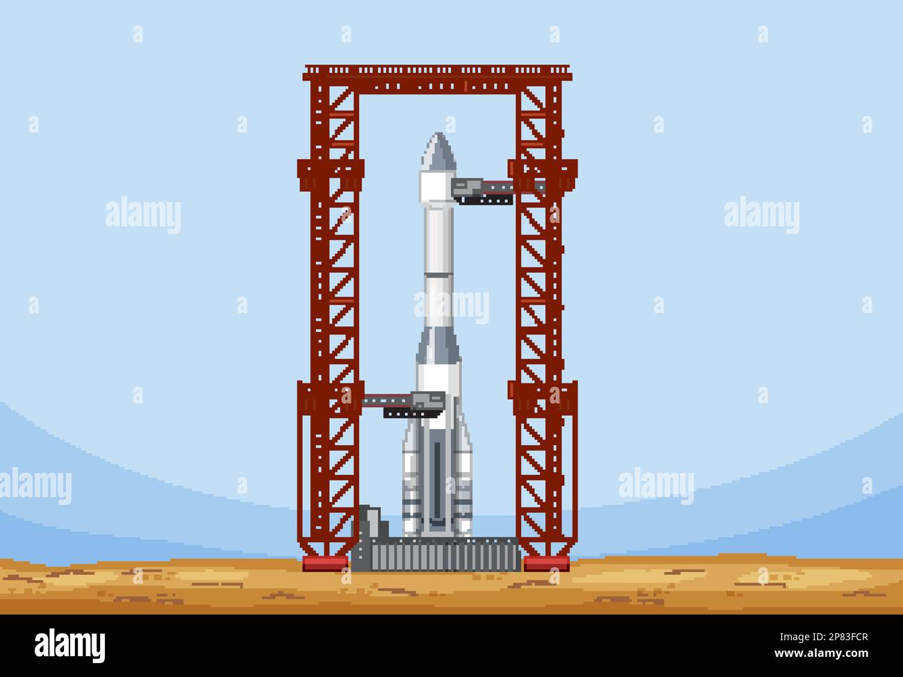 Rocket Launch Pad Clipart