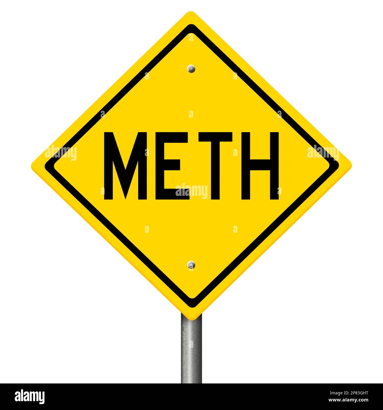 Warning sign crystal meth hi-res stock photography and images - Alamy
