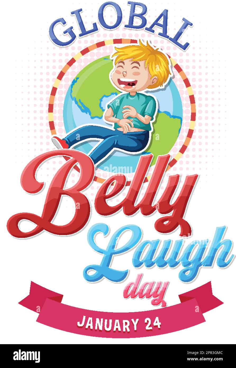 Global Belly Laugh Day Banner Design illustration Stock Vector Image ...