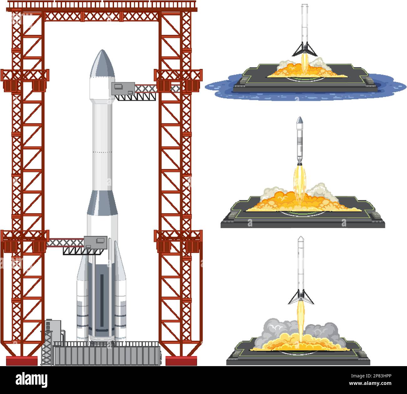 Launching rocket clipart hi-res stock photography and images - Alamy