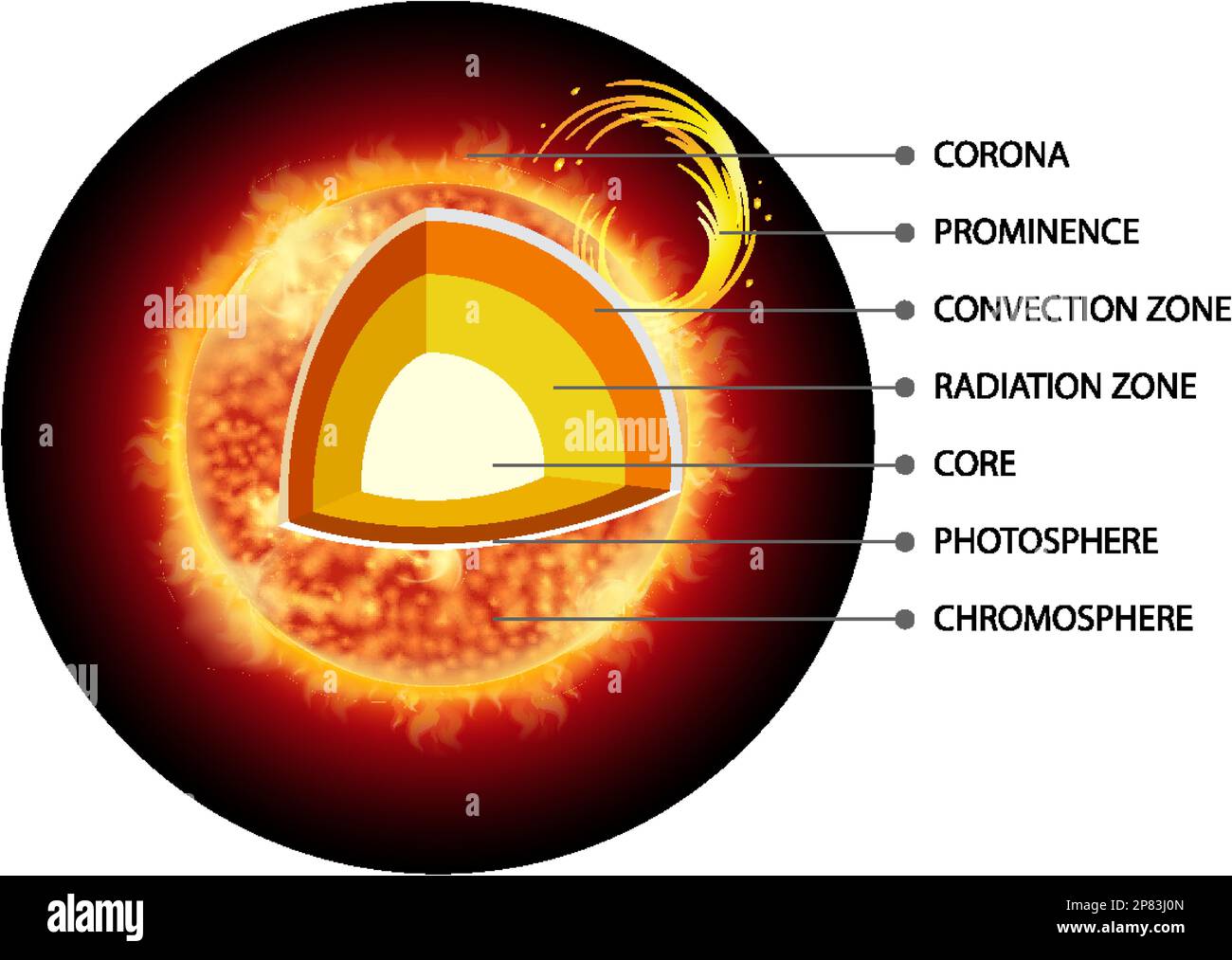 Layers of Earth Diagram illustration Stock Vector Image & Art - Alamy