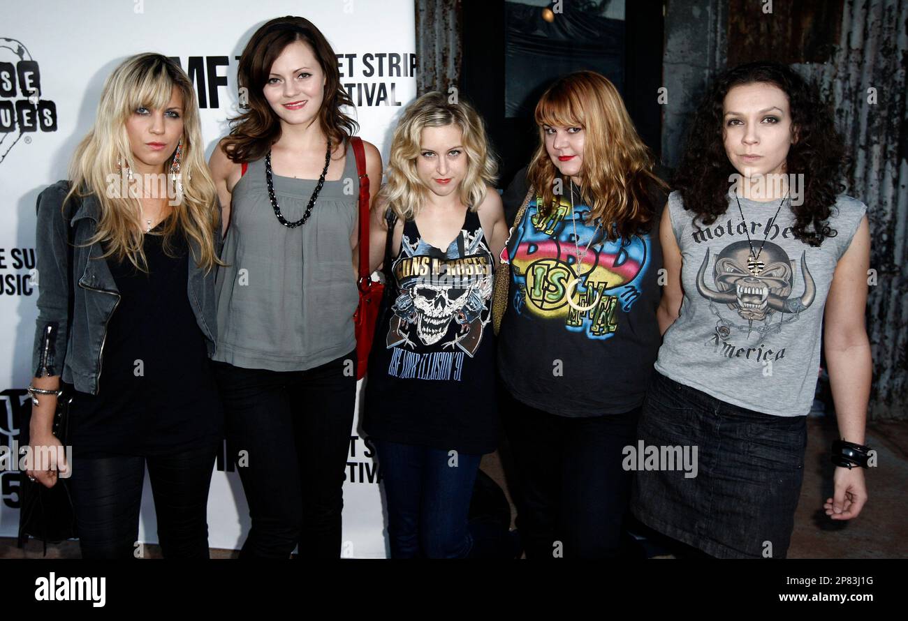 The Donnas arrive at the launch of the Sunset Strip Music Festival ...