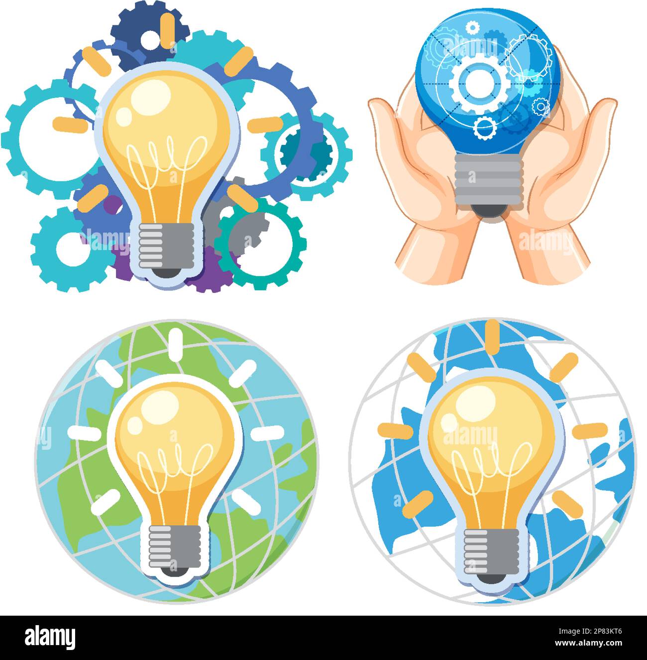 Icon of innovation and creativity logo illustration Stock Vector Image ...