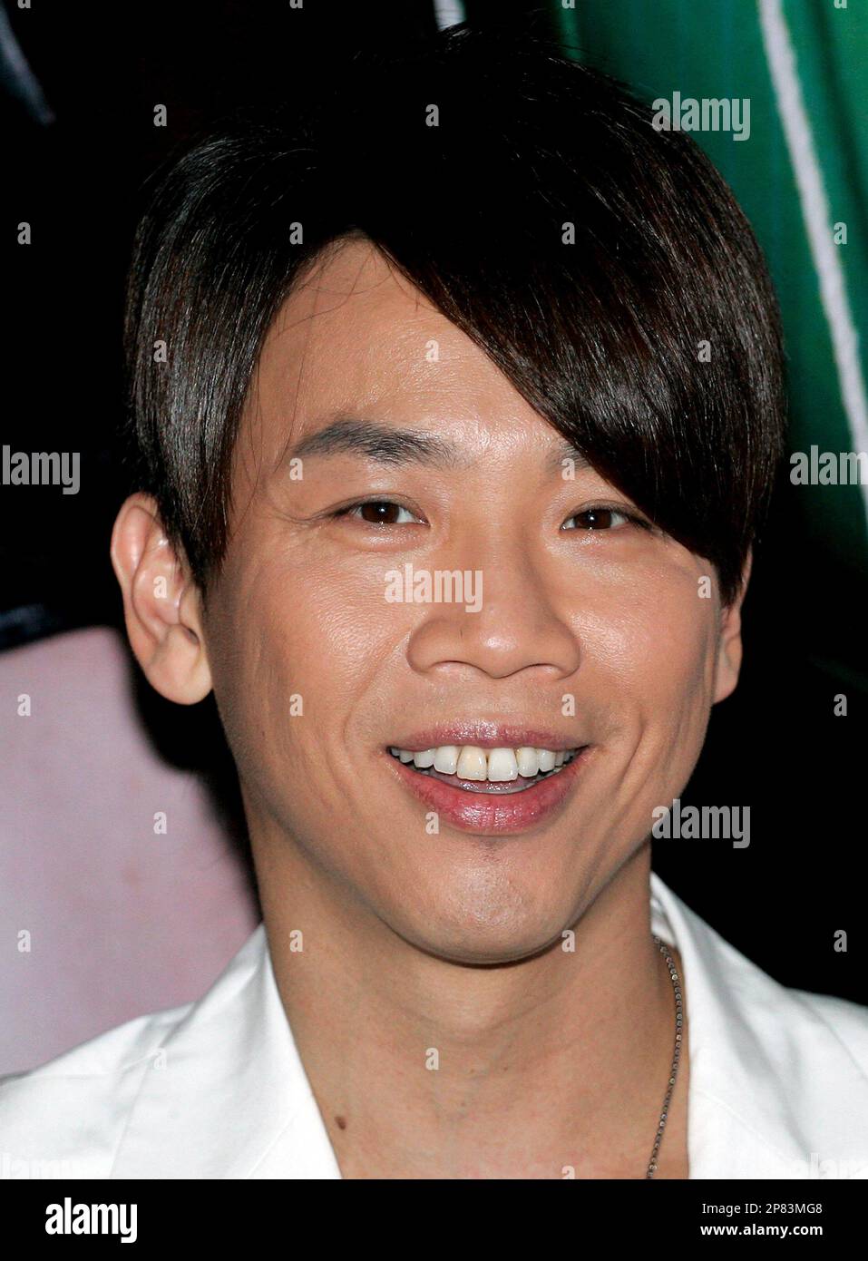 Taiwanese singer David Tao reacts during a press conference to promote ...