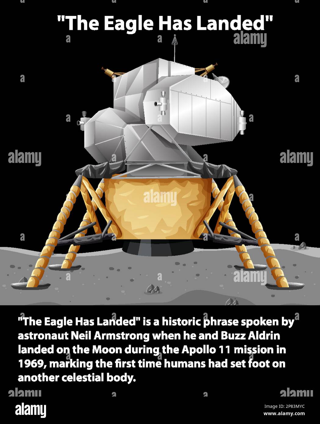 Apollo 11 Eagle Stock Vector Images Alamy