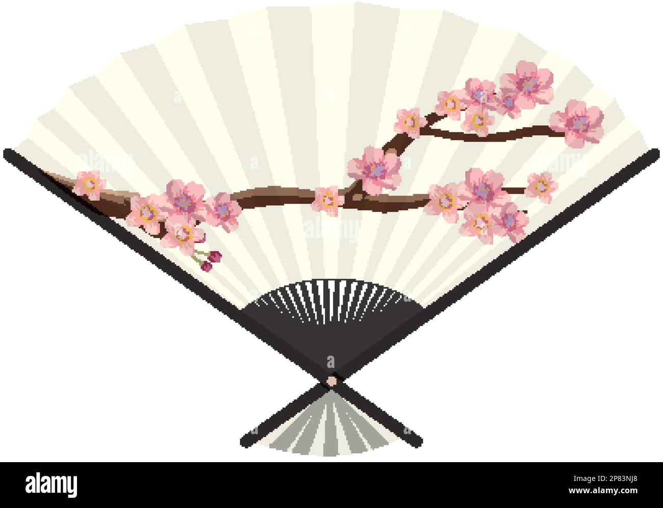 Folding Japanese Fan Vector Design illustration Stock Vector Image ...