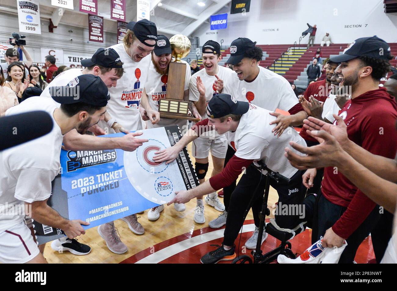 Colgate players punch their ticket to the March Madness tournament ...