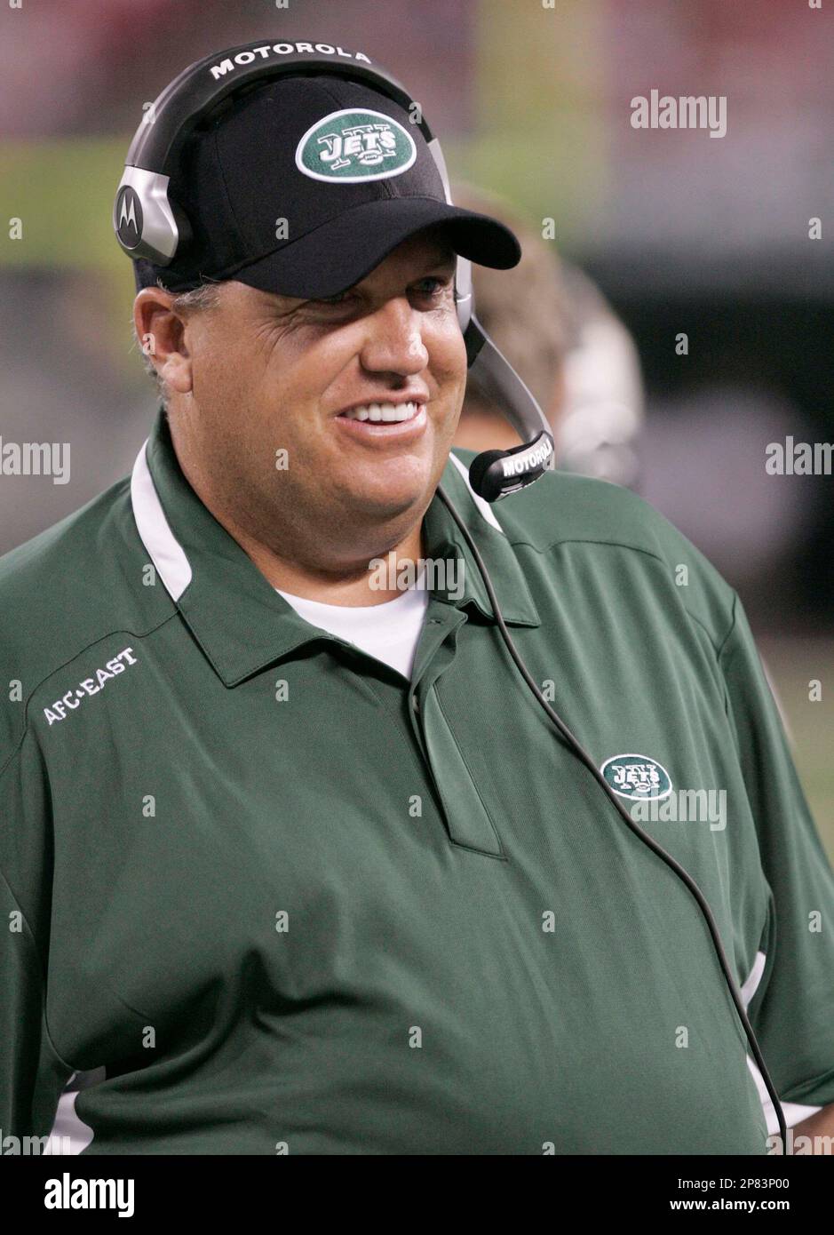 FILE - In this Aug. 14, 2009, file photo, New York Jets head coach Rex ...