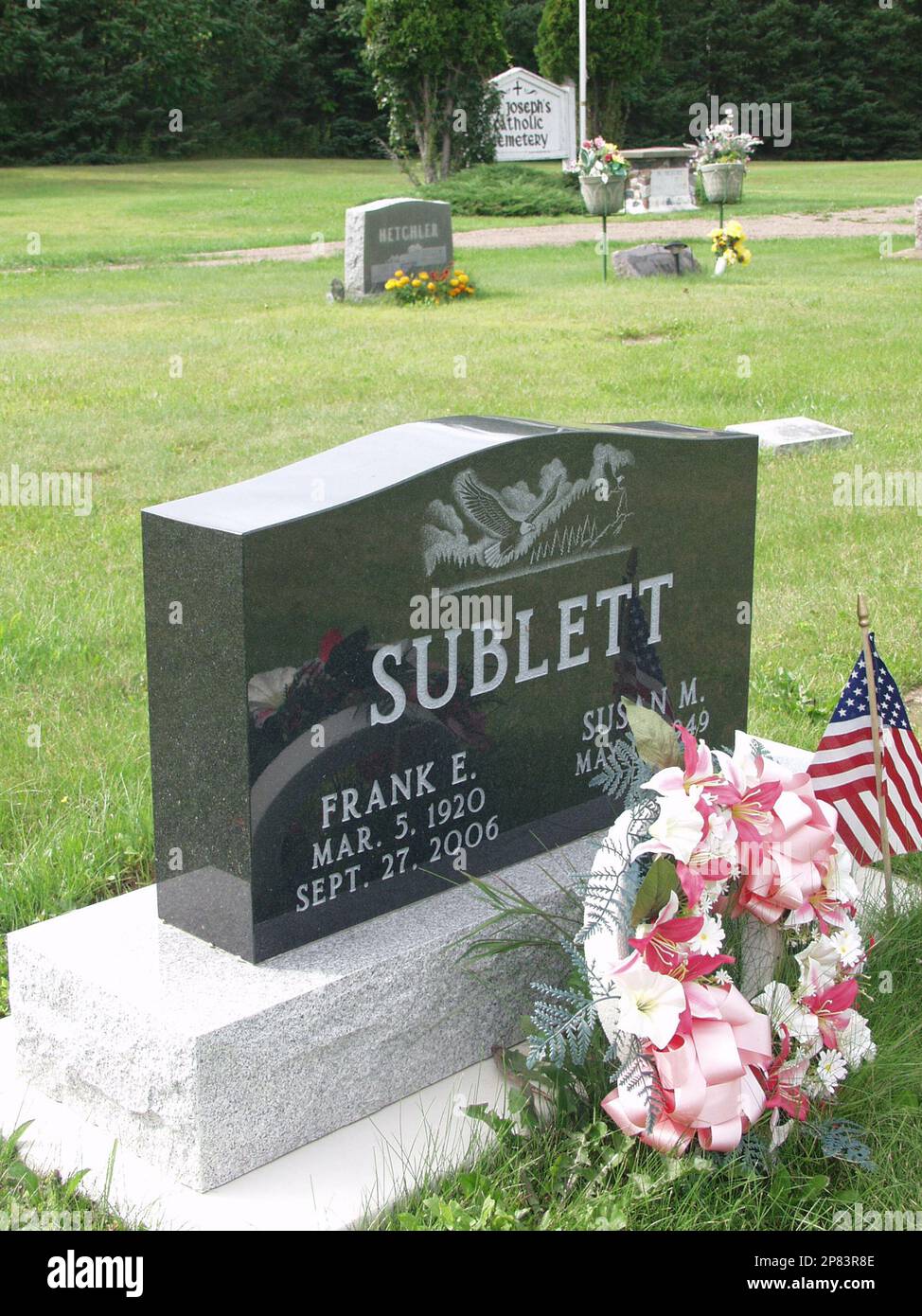 In this Wednesday, Aug. 26, 2009 photo, Frank Sublett’s grave at St ...